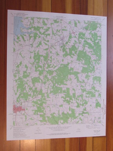 Troup East Texas 1976 Original Vintage USGS Topo Map | eBay