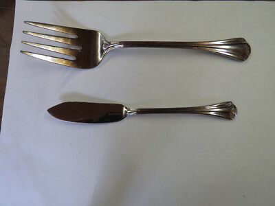 Pfaltzgraff Stainless Flatware Margate Pattern Cold Meat Fork & Butter ...