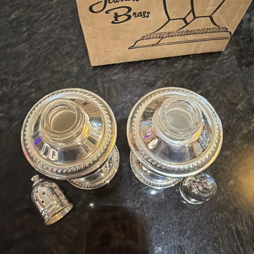 VINTAGE DUCHIN CREATION STERLING SILVER WEIGHTED SALT & PEPPER SHAKERS ...
