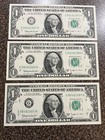 Lot of 3 Sequential 1963 B $1 One Dollar Notes Joseph Barr Chicago ...