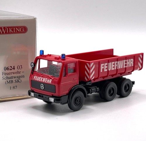 Wiking 0624 03 Mercedes Benz SK Schuttwagen der Feuerwehr, OVP, 1:87 ...