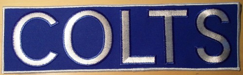 INDIANAPOLIS COLTS LETTER PATCH 13.5" X 3.5" FREE SHIPPING | eBay