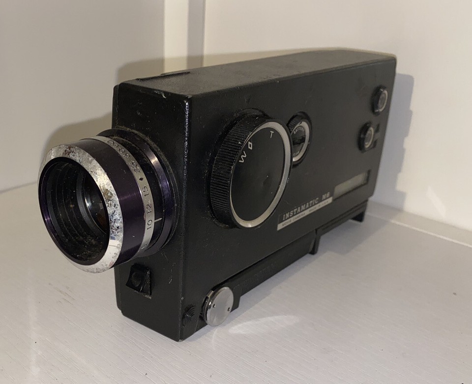 UNTESTED KODAK INSTAMATIC M6 MOVIE CAMERA FOR SUPER 8 MOVIES Vintage ...
