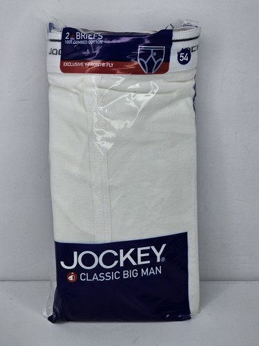 Jockey Classic Big Man Briefs 2 Pack Y Front Fly Design Factory Sealed ...