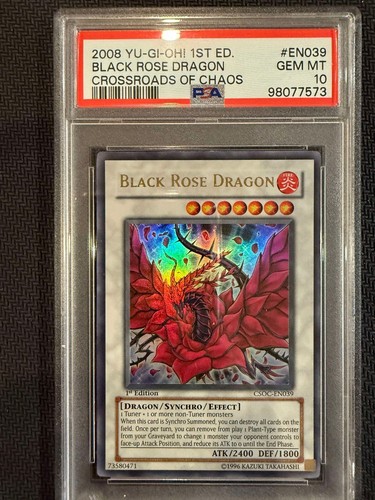 Black Rose Dragon CSOC-EN039 1st Edition Ultra Rare PSA 10 GEM MINT POP ...