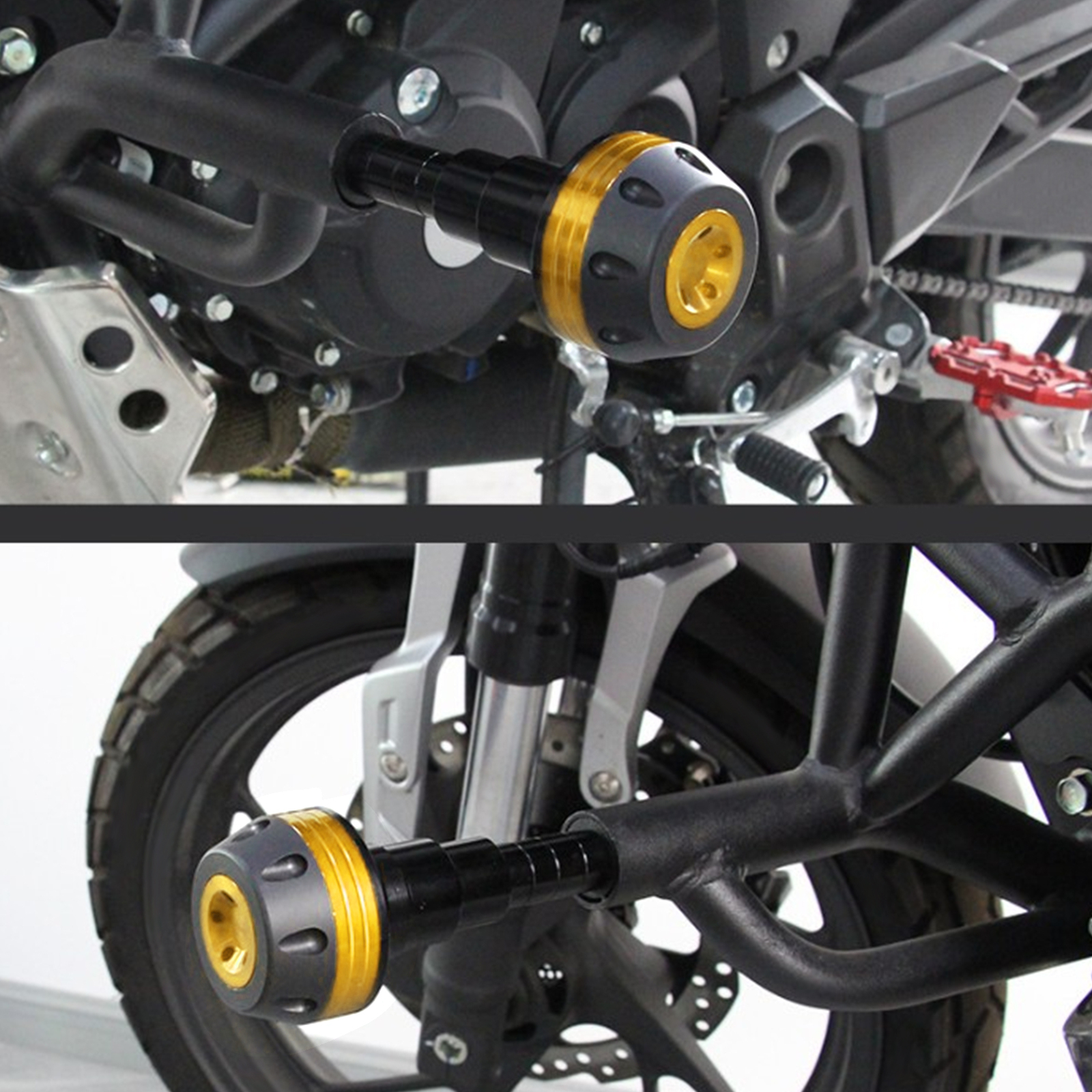 Gold Motorcycle Falling Protector CNC Drop Resistance AntiThrow Bar ...