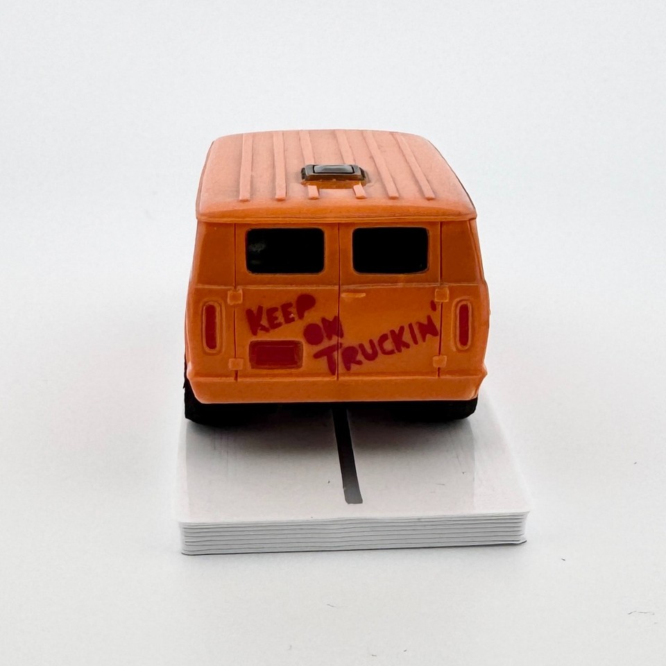 AFX Aurora Ford Custom Van, Orange, AFX 4 Gear MT Chassis, H.O. Slot ...