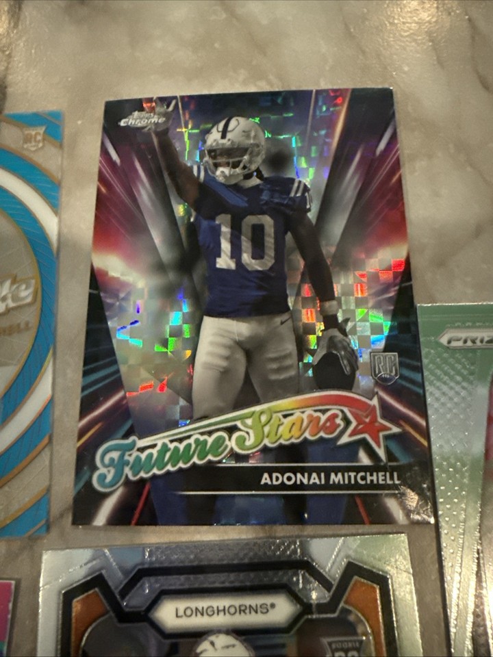 Adonai Mitchell Autograph Card Numbered 21/35 And 4 Cards | eBay