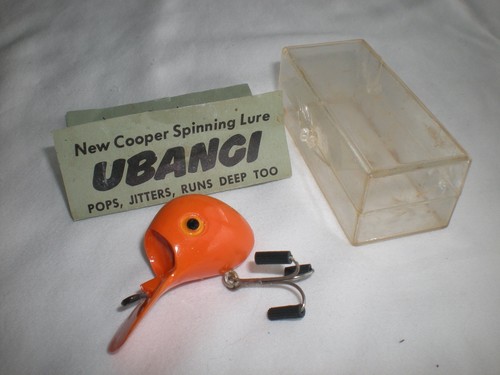 Vintage Bass Bird Lure Co. UBANGI Fishing Lure ~ 2" with Box & Paper ...