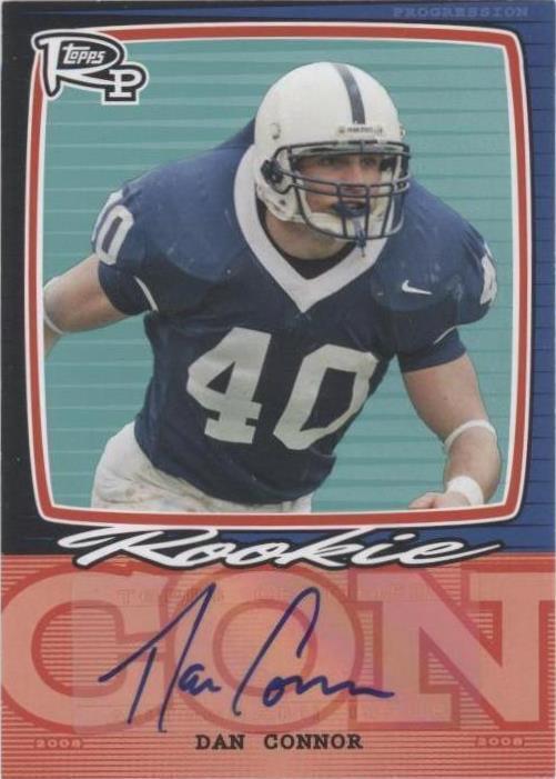 2008 Topps Rookie Progression - Single Signatures Dan Connor #PSS-DC ...