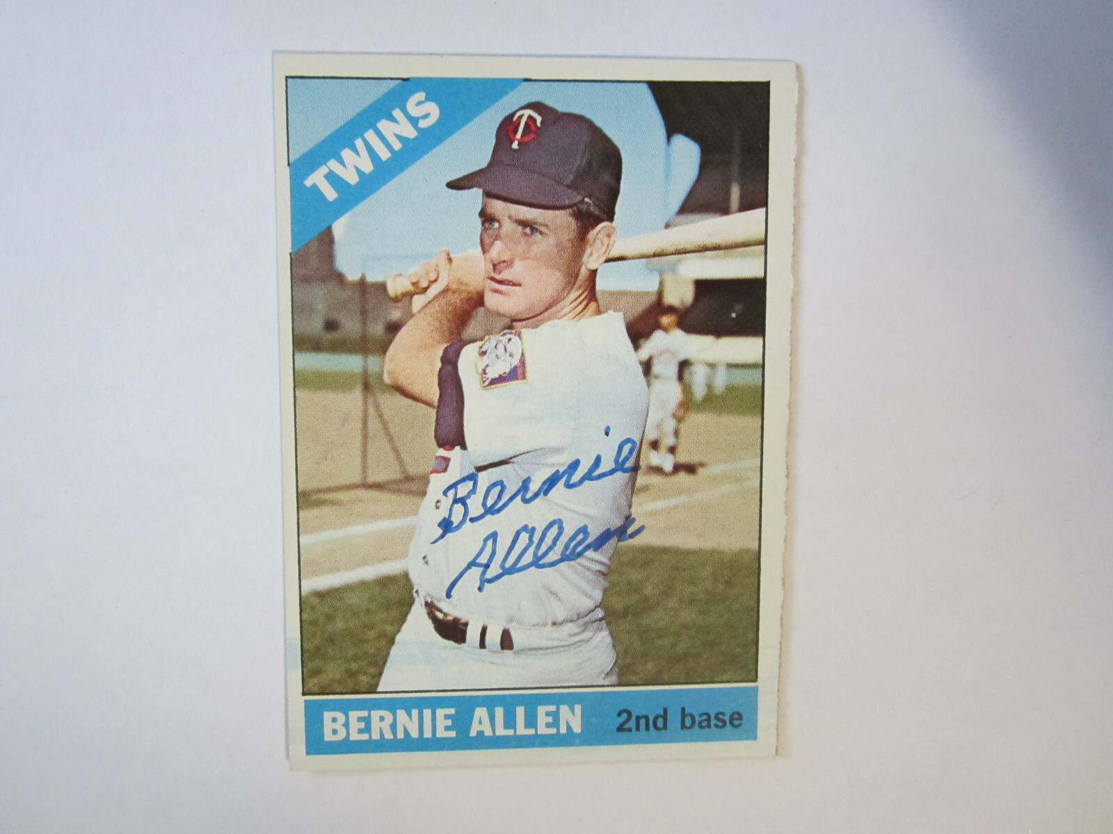 1966 Topps # 327 Bernie Allen Autograph Signed Card (M) Minnesota Twins ...