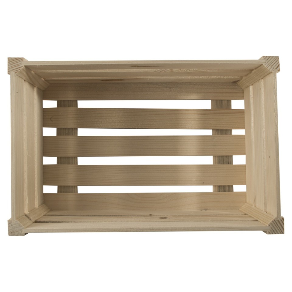 Plain Wooden Slatted Fruit Crates Containers in 3 Sizes/Apple Storage ...