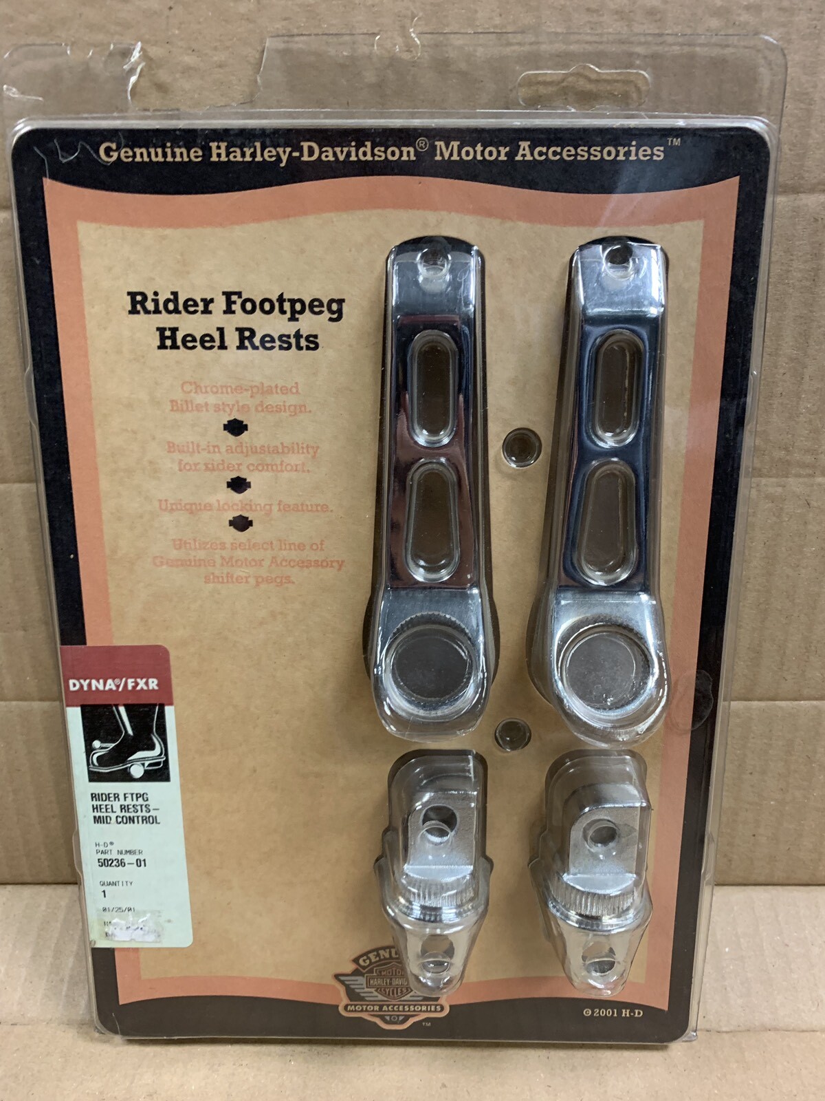 Harley Davidson Rider Footpeg Heel Rests 50236-01 | eBay