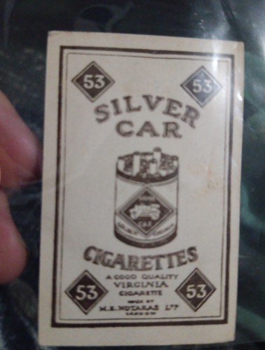 1920s Silver Car Tobacco Card Fancy Back Ad China Scenes 90-95 Yrs Old ...