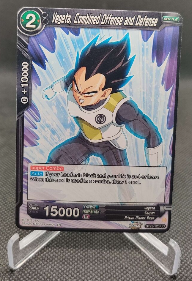 Dragon Ball Super Card Vegeta Combined Offense and Defense DBZ TCG CCG ...