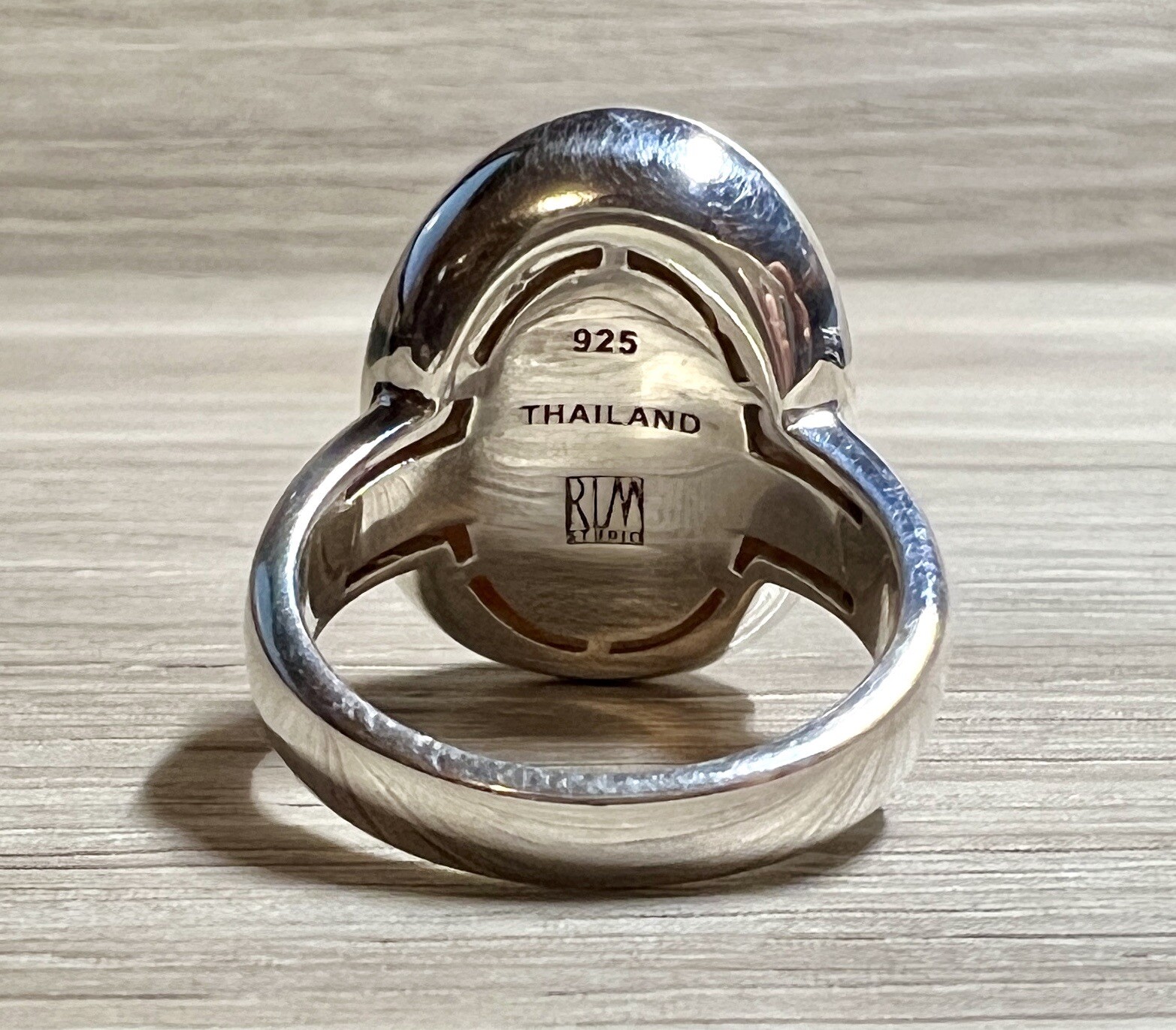 Designer Signed RLM Studio Sterling Silver Orange Carnelian Puddle Ring ...