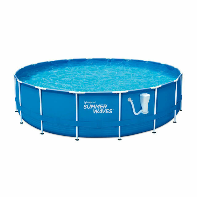 Summer Waves 18 Foot Above Ground Pool Set - Blue - P2001848F for sale ...