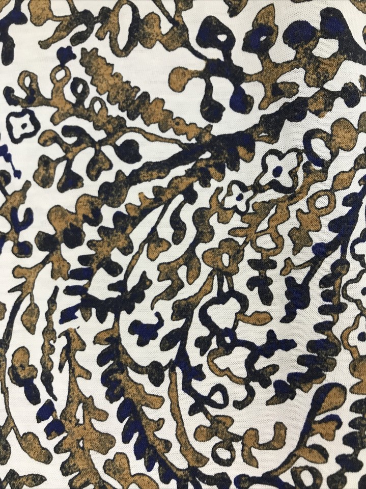 Sportscraft leaf Pattern 100% Cotton Lightweight Top Blouse Sz M | eBay