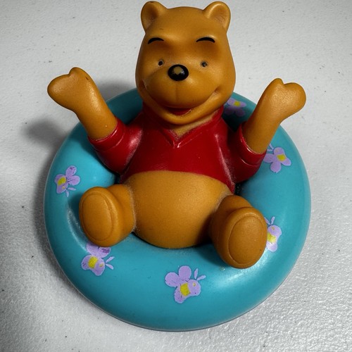 Disney Winnie the Pooh Floating Bath Toy Figure Bees & Flowers Blue ...