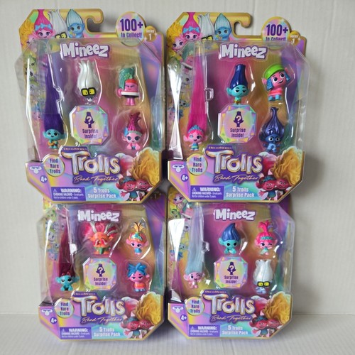 2023 Trolls Band Together Mineez: 5 Trolls Surprise Pack Series 1 - Lot ...