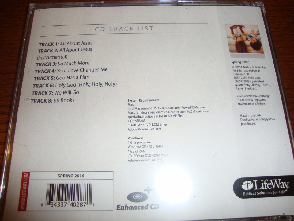 Bible Studies for Life~LifeWay Kids CD (1st-2nd Grade).Homeschooling ...