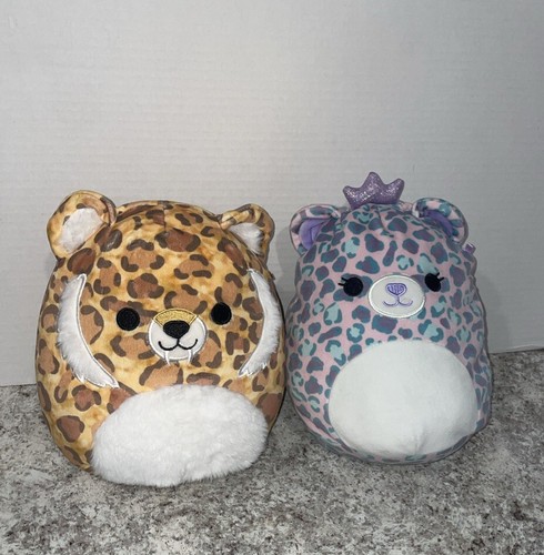 Squishmellows Lot Of 2 Hera Cheetah Cherie Sabertooth Stuffy Toy Cuddle ...