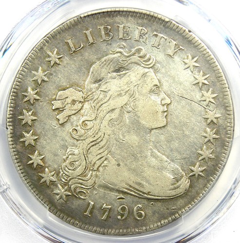 1796 Draped Bust Silver Dollar $1 Small Eagle Coin - Certified PCGS VF ...