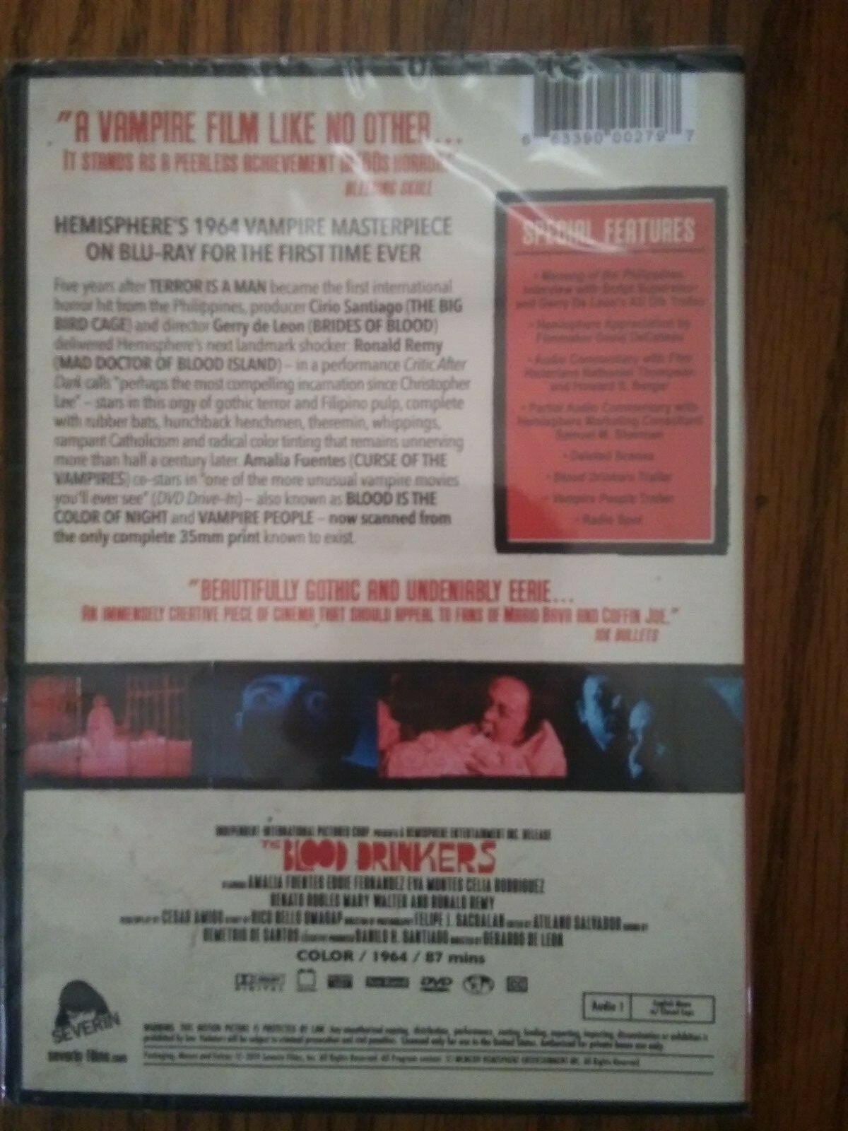 THE BLOOD DRINKERS UNRATED *HEMISPHERE* SEVERIN DVD REGION 0 BRAND NEW ...