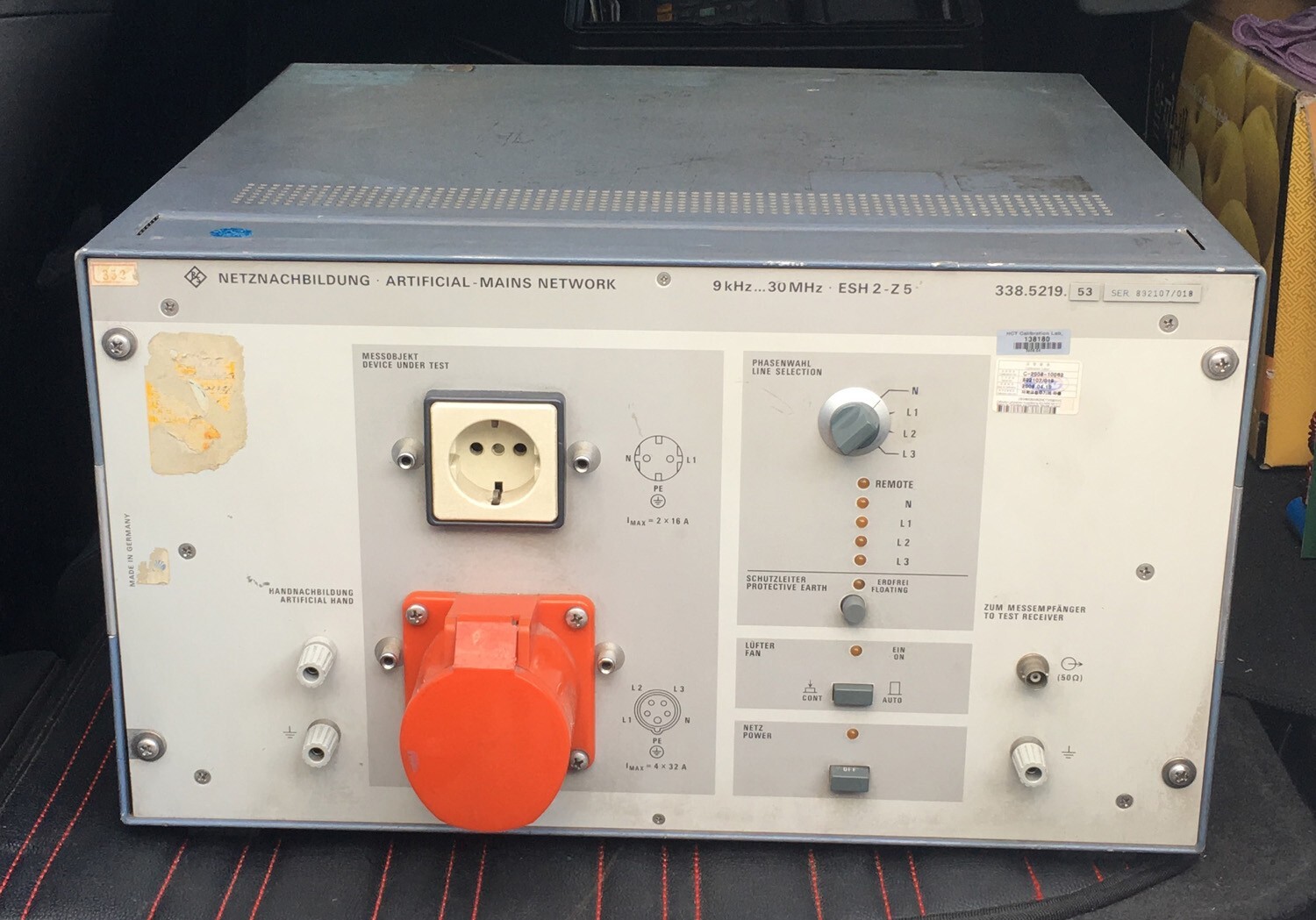 Rohde & Schwarz Esh2-z5 V-network 4 Lines 25a LISN for sale online | eBay
