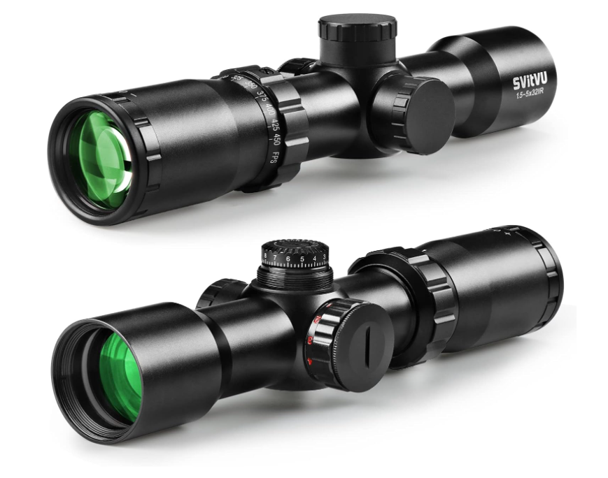 High Definition Crossbow Scope with Red Green Reticle 20mm Mounts 300 ...