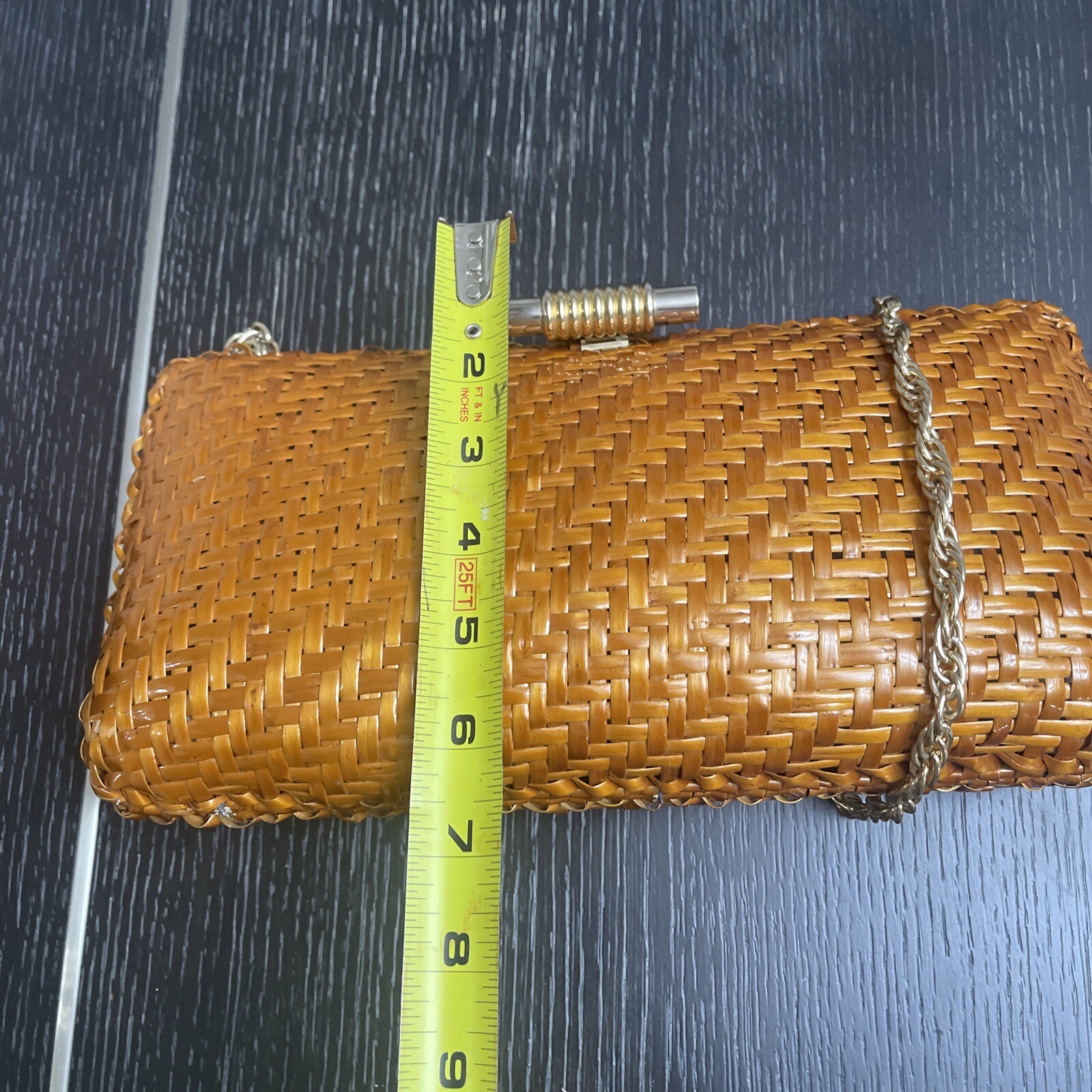 Vintage RODO Womens Rattan Basket Weave Purse, Clutch… - Gem