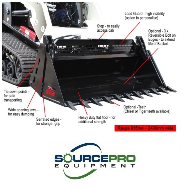 Tilt Control 4 in1 Bucket 1585mm - Norm Engineering | eBay