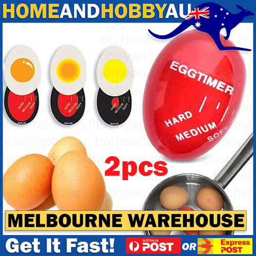 2pcs Colour Changing Egg Timer Boil & Cook Perfect Boiled Eggs Kitchen ...