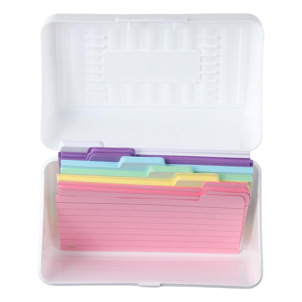 150PCS Tabbed Index Cards Storage Box Storage Box Learning Note | eBay