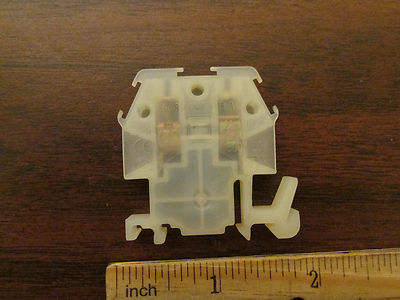 Square-D DIN Rail Connector 9080-GM6-Ser. A. 22-10 AWG Cu 600V 30A New ...