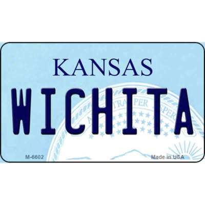 Wichita Kansas State License Plate Tag Novelty Magnet M-6602 | eBay