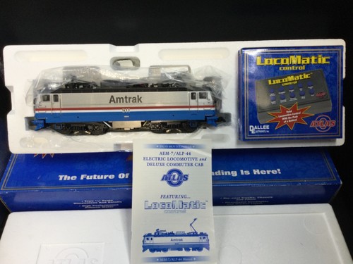 ATLAS AEM-7 Electric Locomotive 3-Rail AMTRACK #911 O Gauge Train #6202 ...