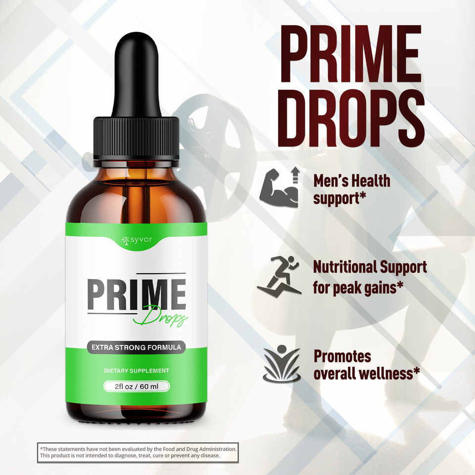 (1 Pack) Prime Drops Male Support Drops Advanced Vitamin Supplement 30 ...