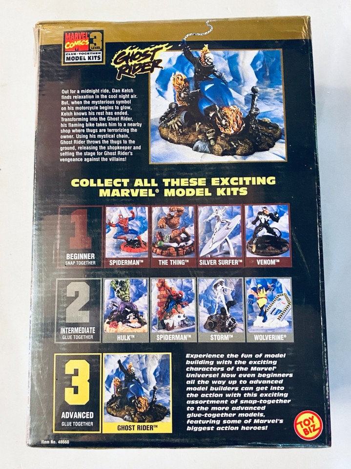Toy Biz - Ghost Rider Model Kit Marvel Comic #48660 -Level 3 Adv - 1996 ...