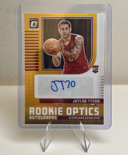2024-25 Panini Optic Gold Rookie Optics Autographs Jaylon Tyson /10 RC ...