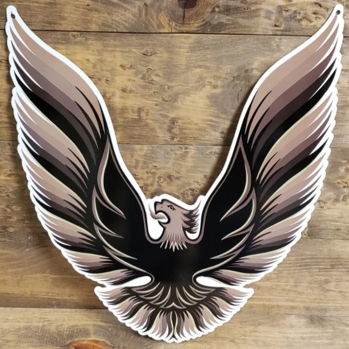 Trans Am Firebird Large Wall Emblem Rising Phoenix Hood Bird 18" x 15. ...