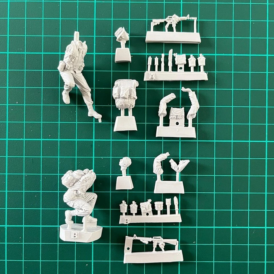 1/35 Resin Model Figure Kits GK , Two People，Military Theme，Unassembled ...