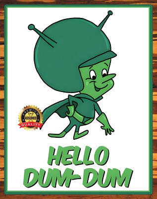 The Great Gazoo - Hello Dum-Dum - The Flintstones - Metal Sign 11 x 14 ...