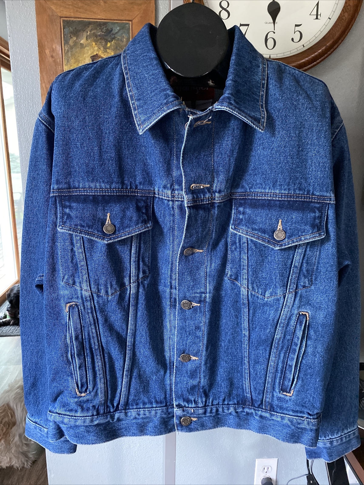 Vintage Wrangler Hero Denim Jacket Men's Large 90s - Gem