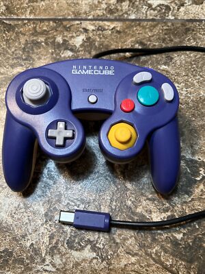 Official Nintendo GameCube Indigo Purple Controller DOL-003 Clear Back ...