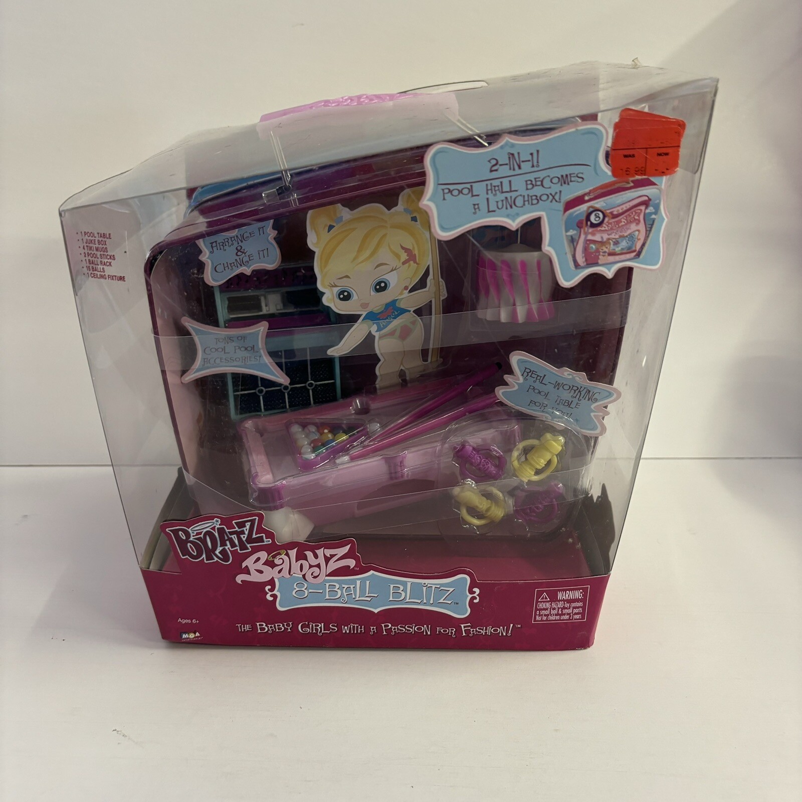 Bratz Babyz 8 Ball Blitz Pool Table Playset & Lunchbox 2 In 1 ...