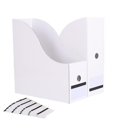 12 Pack Magazine File Folder Desk Document Storage Organizer for Home ...