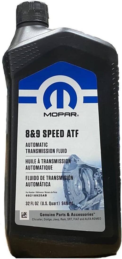 Mopar Chrysler Dodge Jeep Ram 8 & 9 Speed Automatic Transmission Fluid ...
