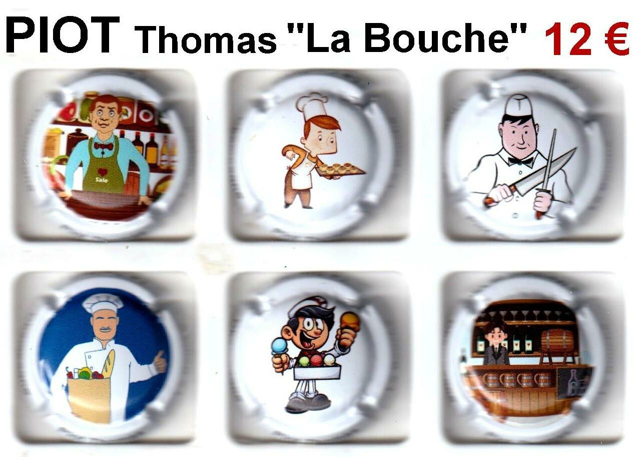 PIOT THOMAS " LA BOUCHE" - Série de 6 capsules De Champagne | eBay
