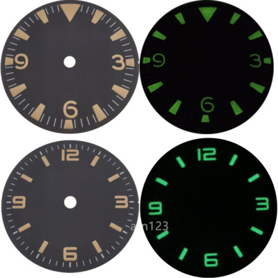 28.5mm Watch Dial NH35 luminous sterile Automatic movement Sterile ...